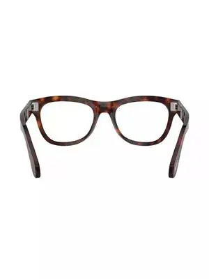 Persol Square Frame Eyeglasses - Brown