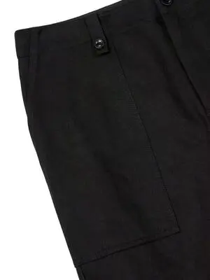 STUDIO TOMBOY Fatigue Cotton Trousers - Black