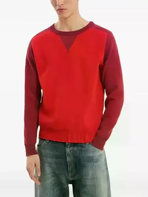 1989 STUDIO Crew-neck Panelled Sweater