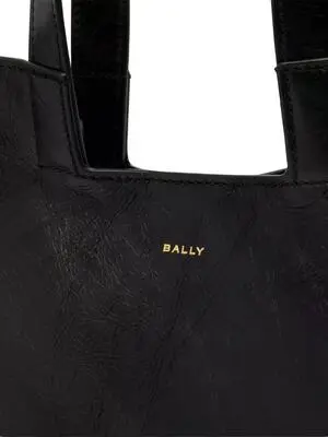 Bally Leather Tote Bag With Logo Detail