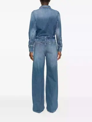ICON DENIM LOS ANGELES Belted Denim Jumpsuit