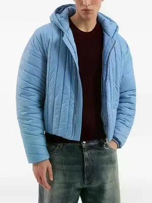 1989 STUDIO Quilted Hooded Jacket - Blue