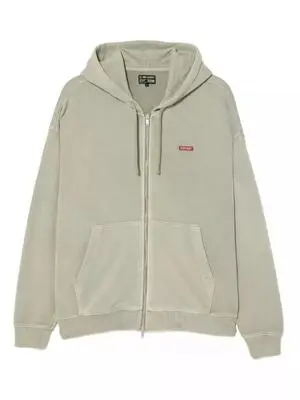Izzue Logo-embroidered Zip-up Hoodie