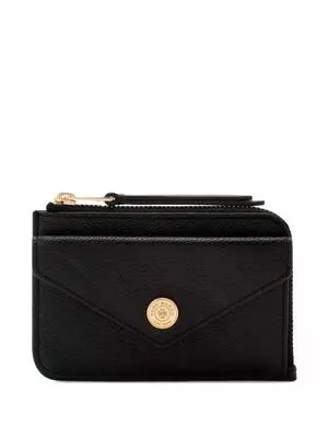 Tory Burch Monogram Envelope-zip Wallet - Black