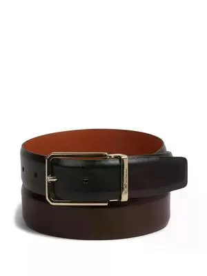 Santoni Buckle Leather Belt - Brown