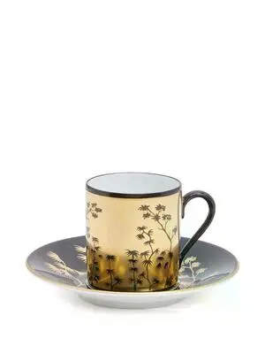 PINTO PARIS Kyoto Patterned Coffee Cup And Saucer - Gold