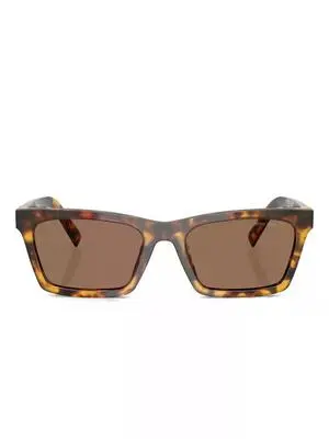 Miu Miu Square-frame Tortoiseshell Sunglasses - Green