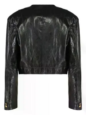 HALFBOY Buttoned Leather Jacket