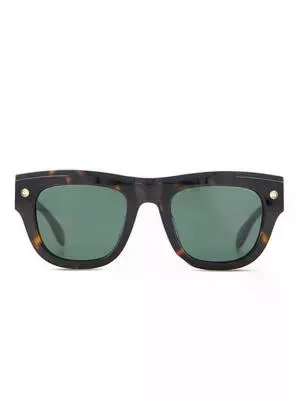Alexander McQueen Square Frame Sunglasses - Brown