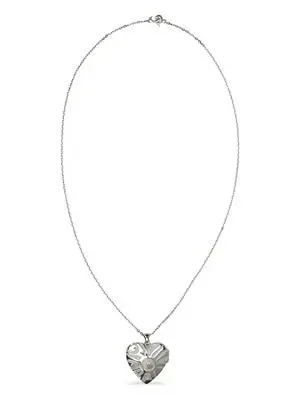 Emilio Pucci Heart Pendant Necklace - Silver