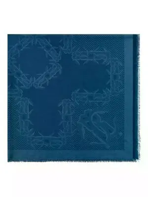 Roberto Cavalli Mirror Snake-monogram Scarf
