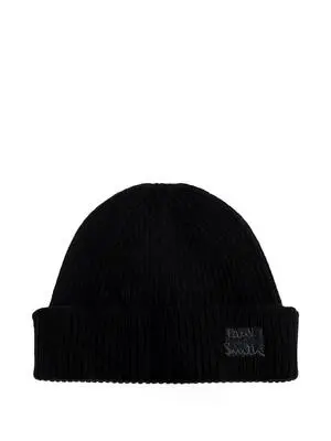 Paul Smith Logo-embroidered Beanie - Black