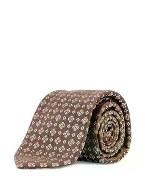 Kiton Kiton Silk Neck Tie Brown