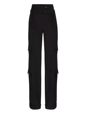 Gloria Coelho Black Wash Pants For Women