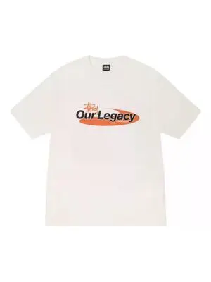 StÜssy X Our Legacy Work Shop Swirl T-shirt - Neutrals