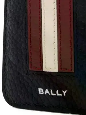 Bally Ribbon Grained-leather Card Holder