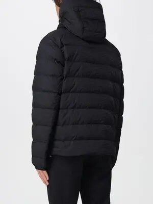 Emporio Armani Hooded Quilted Jacket - Black