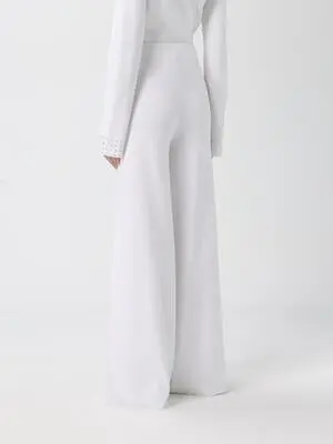 Liu Jo Wide Leg Trousers - White