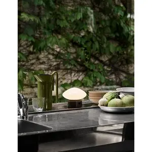 &TRADITION Mist Ap21 Glass And Marble Portable Table Lamp