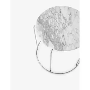 &TRADITION Carrara Marble Stool Topper 18cm