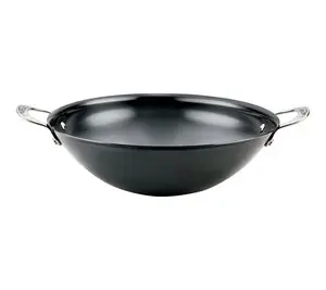 ANOLON Everlast Carbon Steel Wok, 14 Inch, Black - One-color