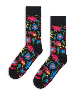 Happy Socks Floral Socks - Black