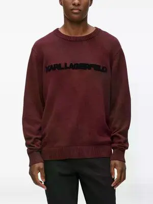 Karl Lagerfeld Logo Crew-neck Sweater
