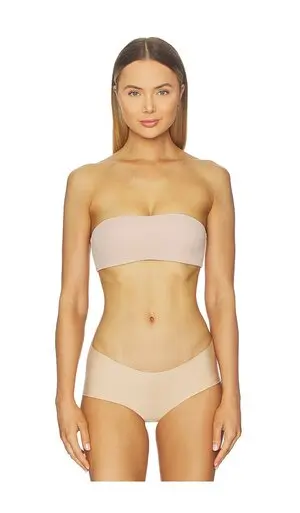 Calvin Klein Adapt Bandeau Strap In Beige - Cedar