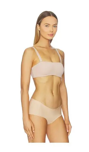 Calvin Klein Adapt Bandeau Strap In Beige - Cedar