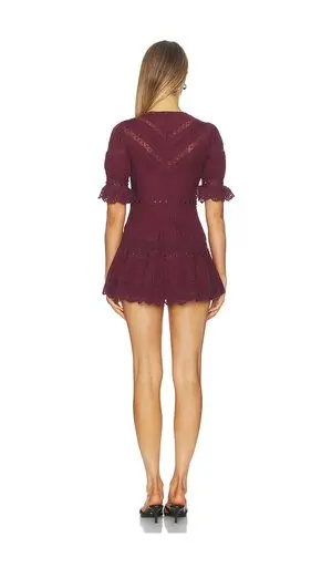 LoveShackFancy Lilias Dress - Spiced Berry