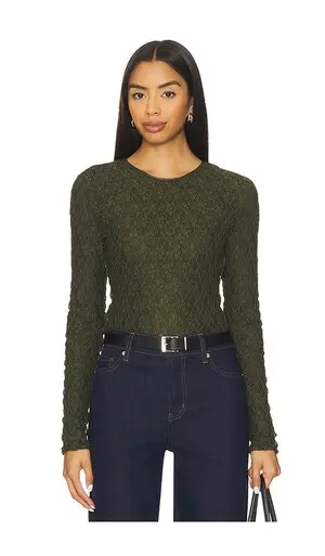 RAG & BONE Ellie Lace Long Sleeve Tee