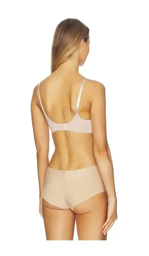 Natori Liquid Smooth Shape Minimizer Bra In Beige