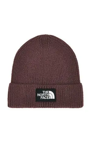 The North Face Logo Box Cuffed Beanie - Tawny Quartz