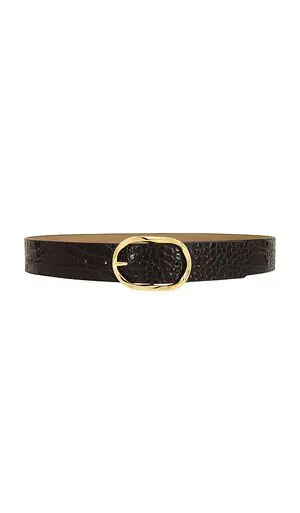 B-low The Belt Kyra Croco Belt - Chocolate & Gold