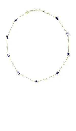 Maison Irem Sandra Necklace - Gold & Blue