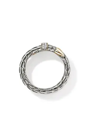John Hardy Triple Spear Flex Ring - Silver And Gold