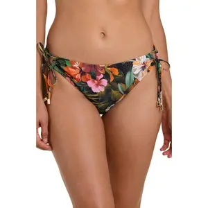 La Blanca Tropical Hideaway Adjustable Bikini Bottoms - Brown Multi