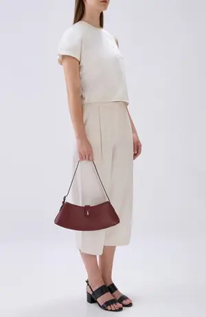 BEHNO Mini Ruth Leather Shoulder Bag - Brick
