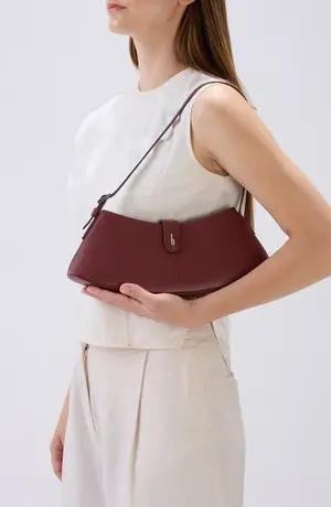 BEHNO Mini Ruth Leather Shoulder Bag - Brick