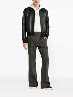 COURREGES Zip-up Leather Jacket