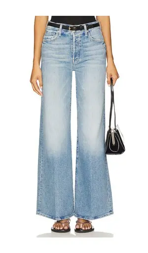 MOTHER Lil' Tomcat Roller Petite Jeans - Blue