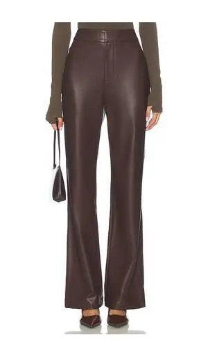 LOVERS AND FRIENDS Faux Leather Pant - Brown