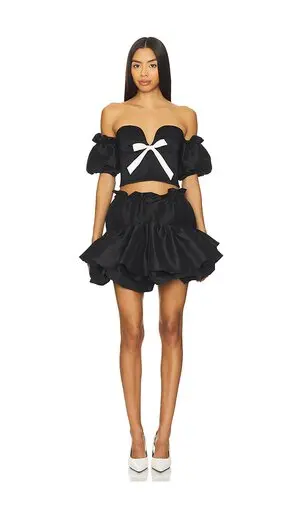 KIKA VARGAS Benazir Top With Bow Detail