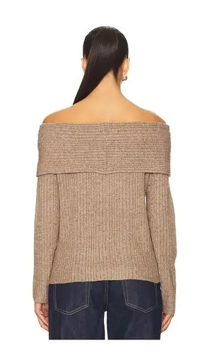 Heartloom Kendra Off-the-shoulder Ribbed Knit Sweater