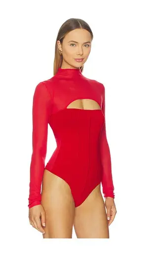 FLEUR DU MAL Kate Bodysuit - Red