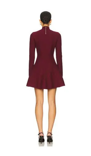 FLEUR DU MAL Long Sleeve Flared Corset Dress