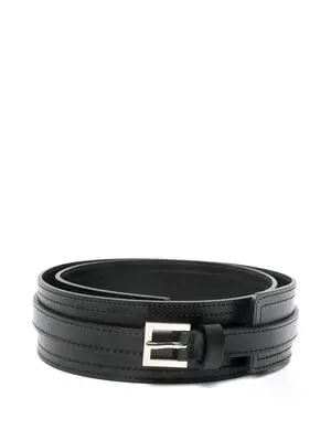Lorena Antoniazzi Stitched Buckle Belt - Black