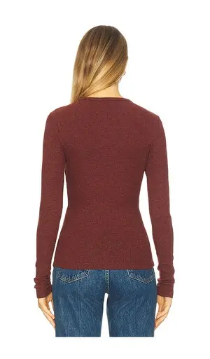 AGOLDE Delphi Slim Tee - Brick
