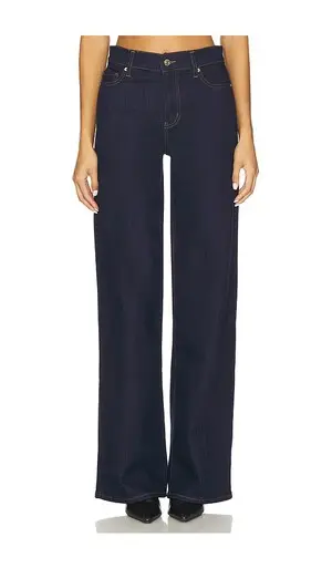 FRAME Le Slim Palazzo Long Jeans