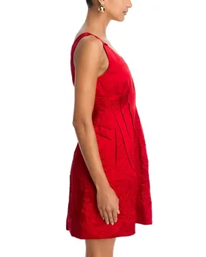 JASON WU Crushed Satin V-neck Dress
